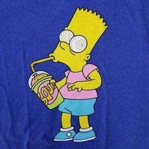 Simpsons | Shirts | Bart Simpson Squishee Tshit Licensed Brain Freeze ...